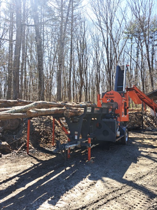 2021 Multitek 1620SS Firewood Processor, 16’ Attached Belt Conveyor ...